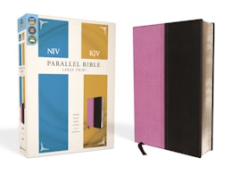 NIV, KJV, Parallel Bible, Large Print, Leathersoft, Pink/Brown